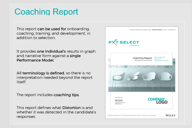 Coaching Report | PeopleSavvy
